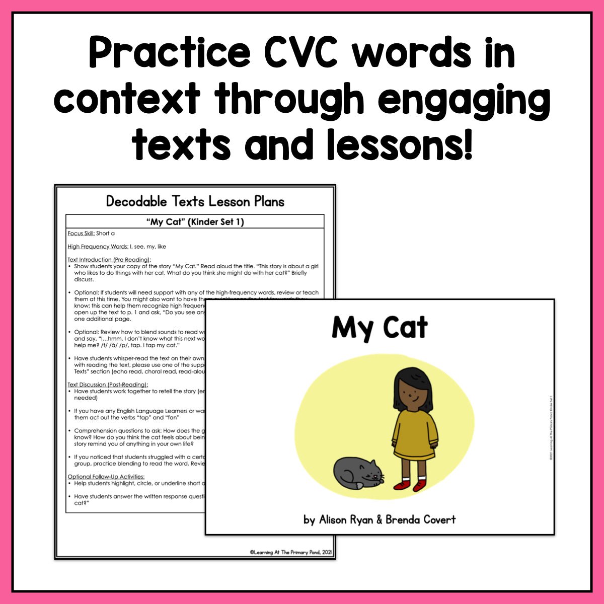 Decodable Readers | Beginning CVC Words | Kindergarten Set 1 | SOR ali ...