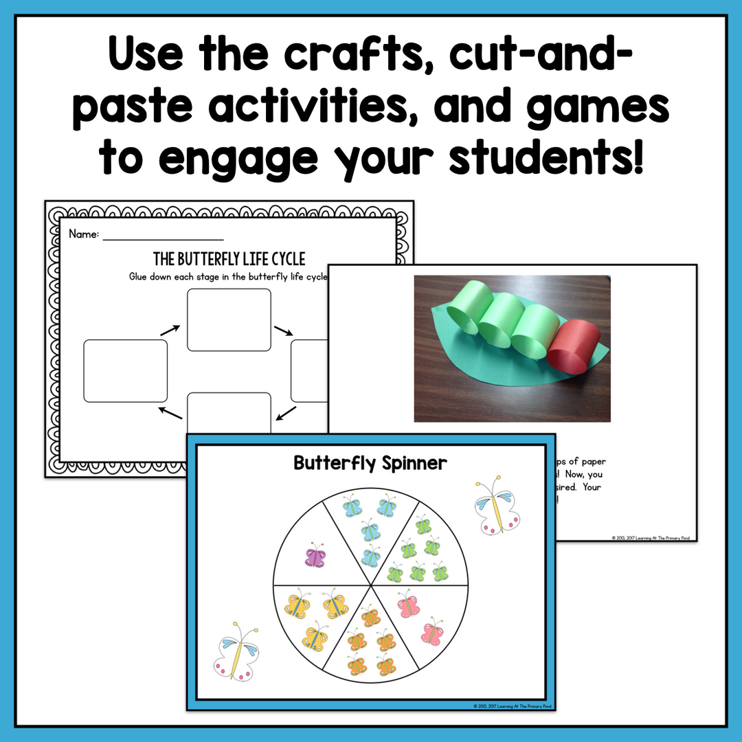 Life Cycle of a Butterfly | Science and Literacy Unit – Learning at the ...