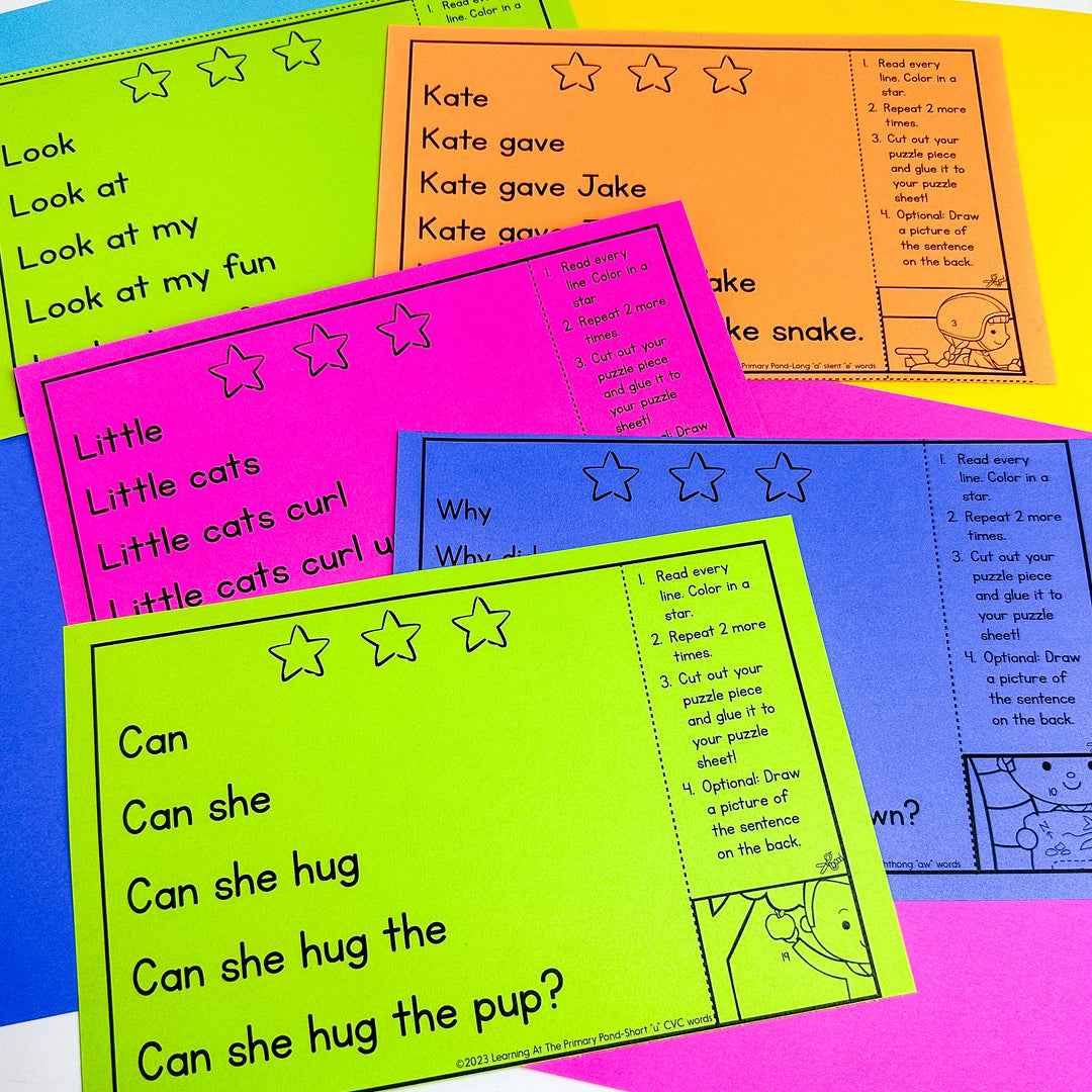 Fluency Building Bundle – Learning at the Primary Pond