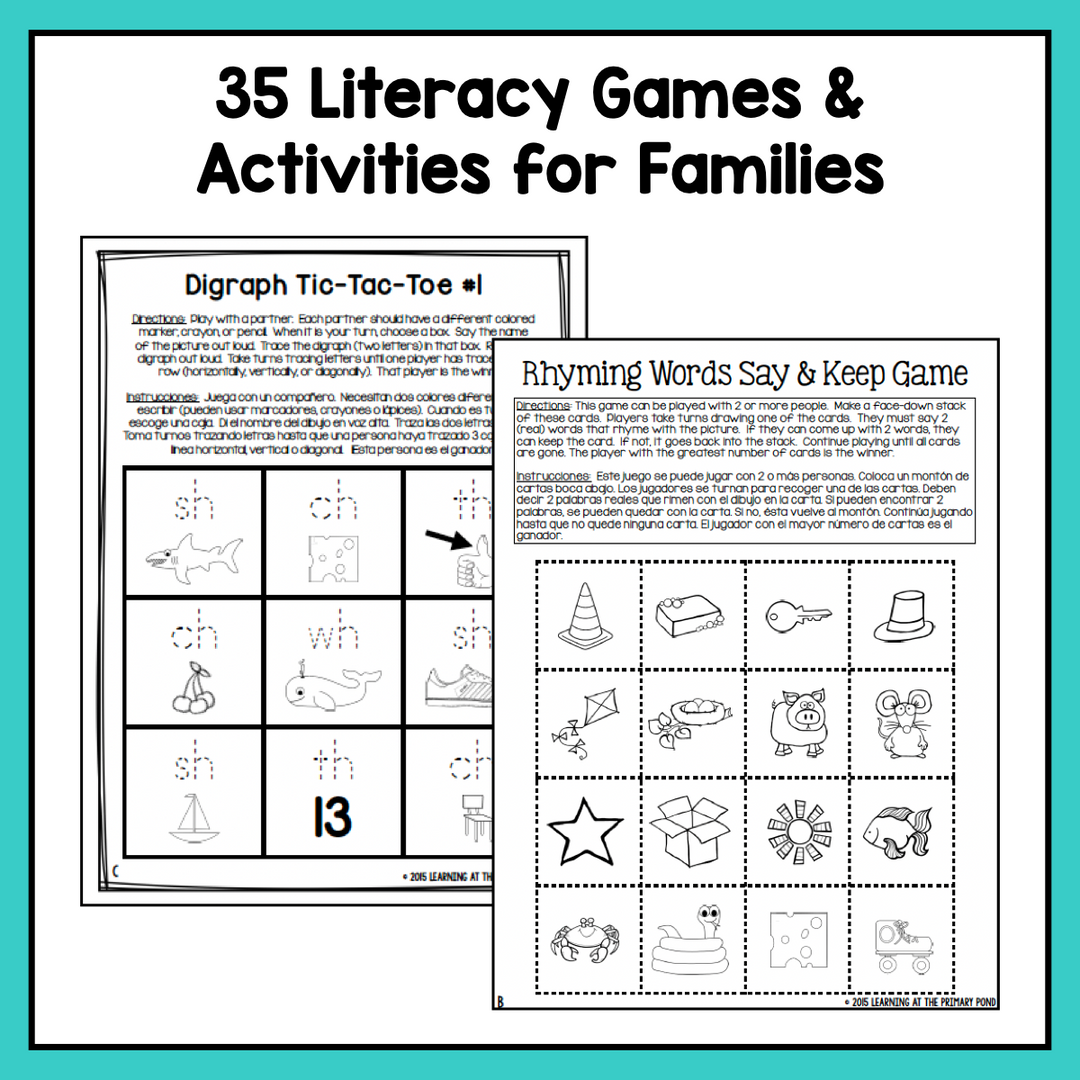 Kindergarten Reading – Learning at the Primary Pond