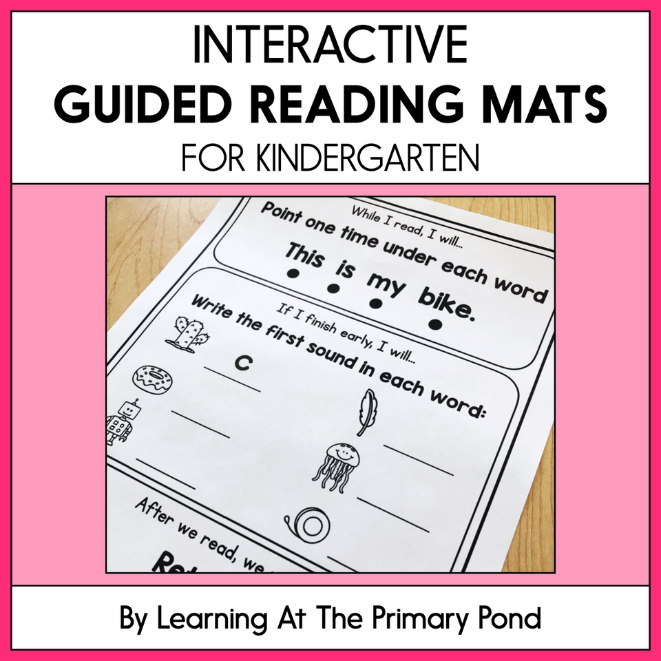 Kindergarten Reading – Learning at the Primary Pond