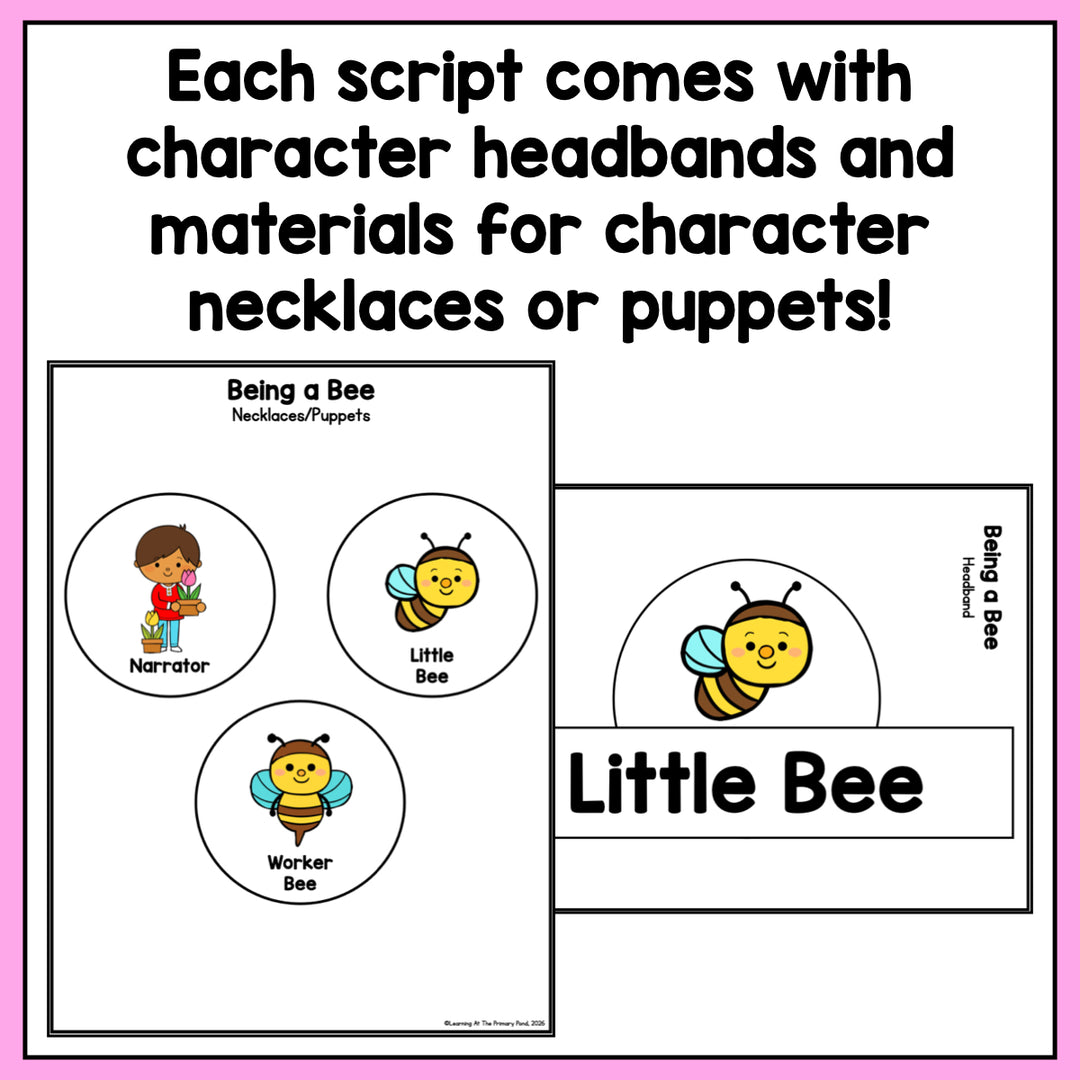 Decodable Spring-Themed Reader's Theater Play Scripts for K-2 BUNDLE ...