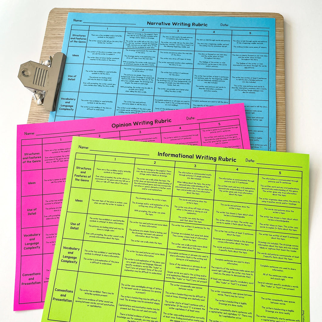 Writing Workshop Bundles – Learning at the Primary Pond