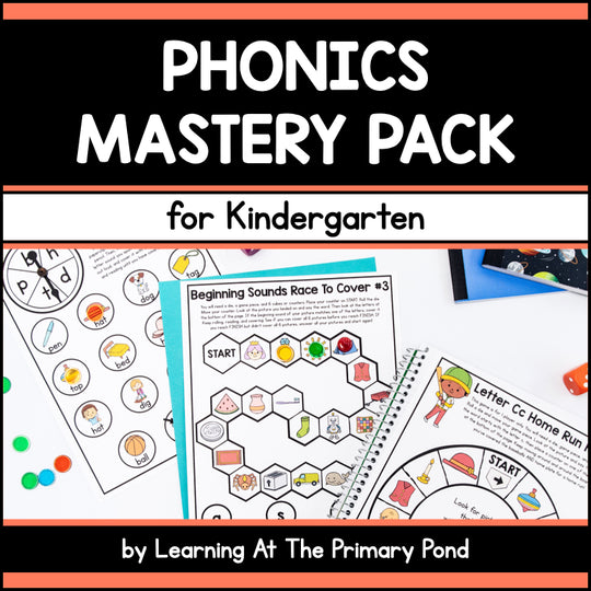 Kindergarten Phonics Mastery Pack – Learning at the Primary Pond