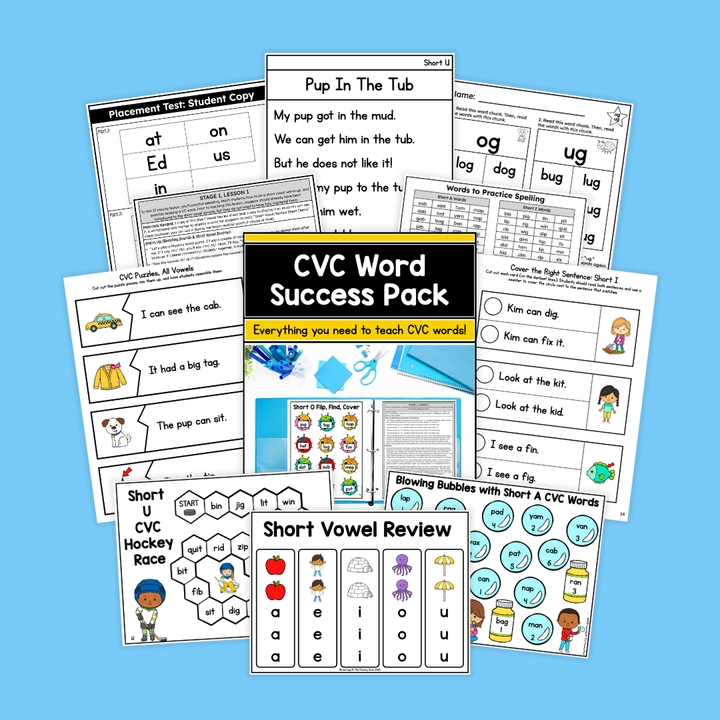 The CVC Word Success Bundle – Learning at the Primary Pond