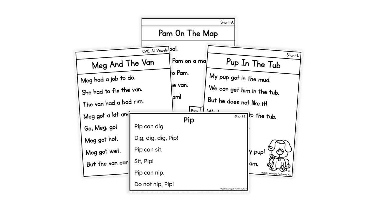 The CVC Word Success Bundle – Learning at the Primary Pond
