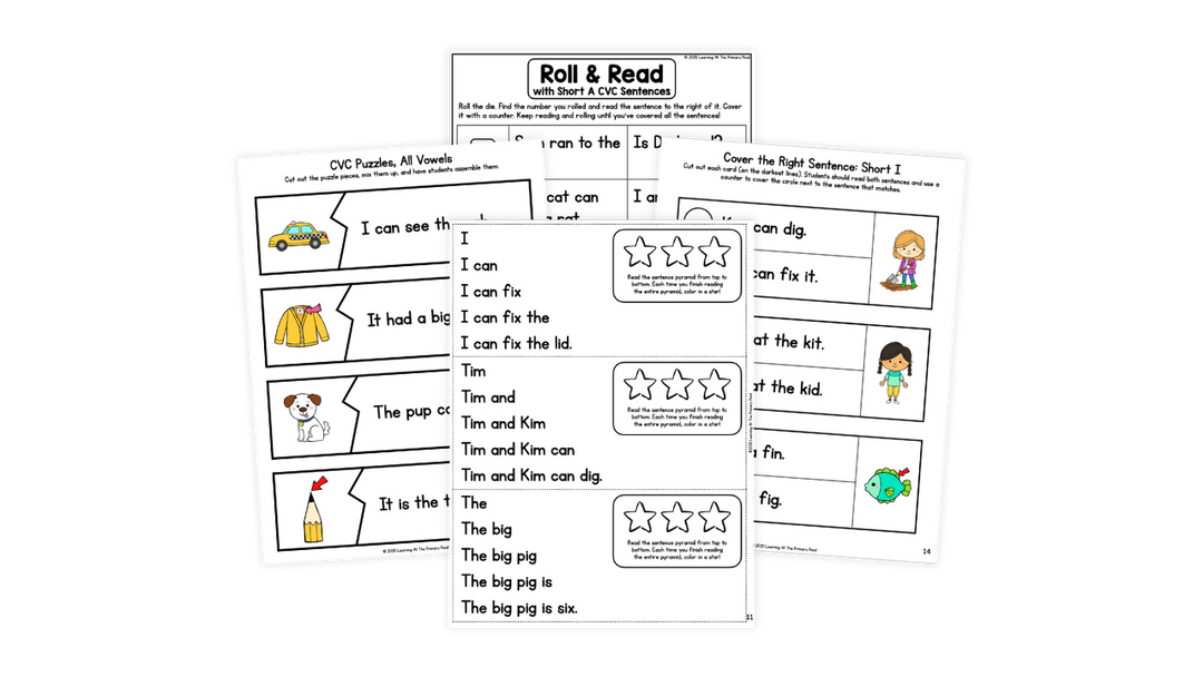 The CVC Word Success Bundle – Learning at the Primary Pond