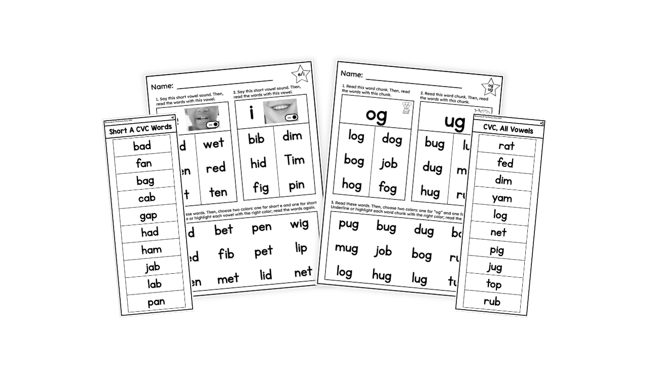 The CVC Word Success Bundle – Learning at the Primary Pond