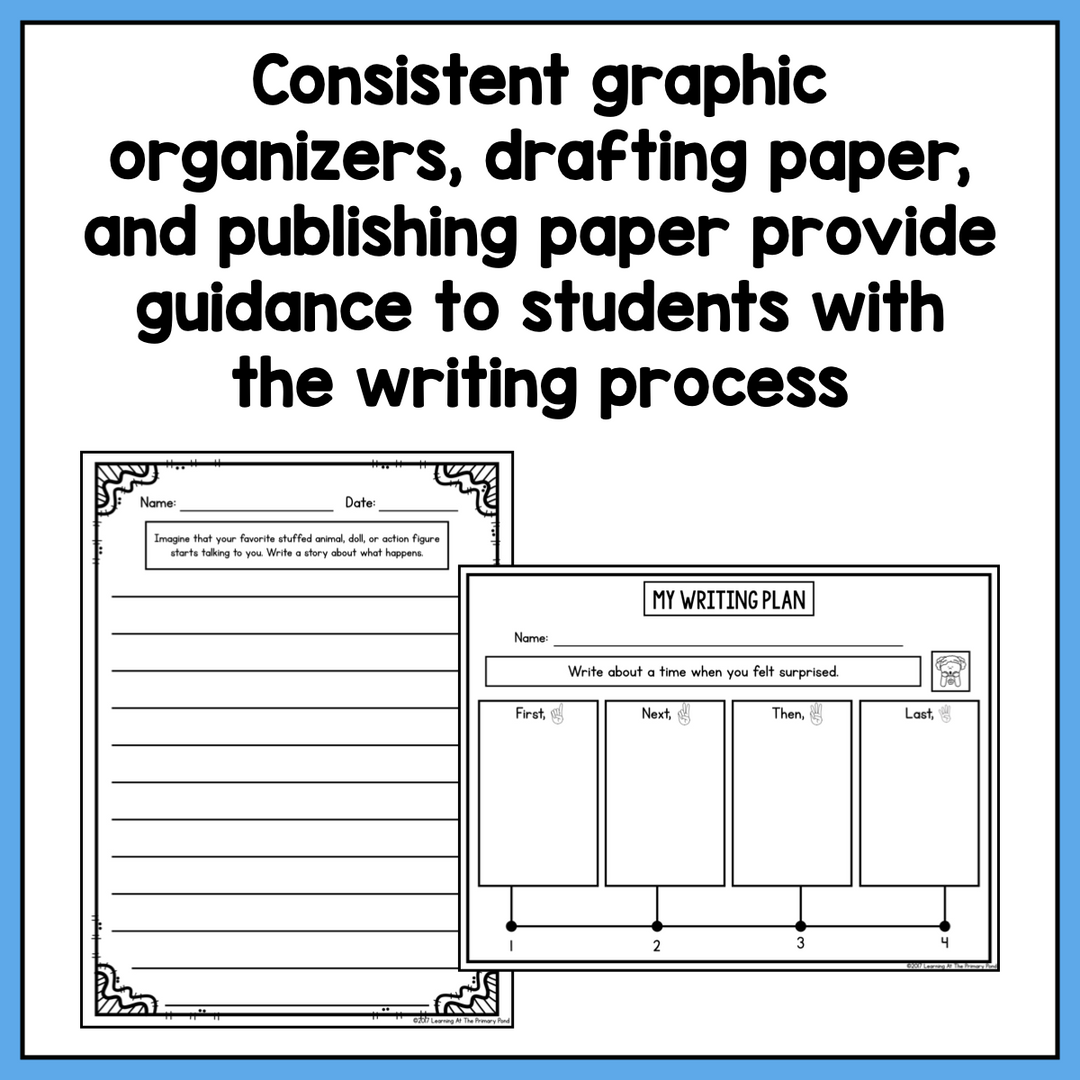 First Grade Narrative Writing Prompts For Differentiation – Learning at ...