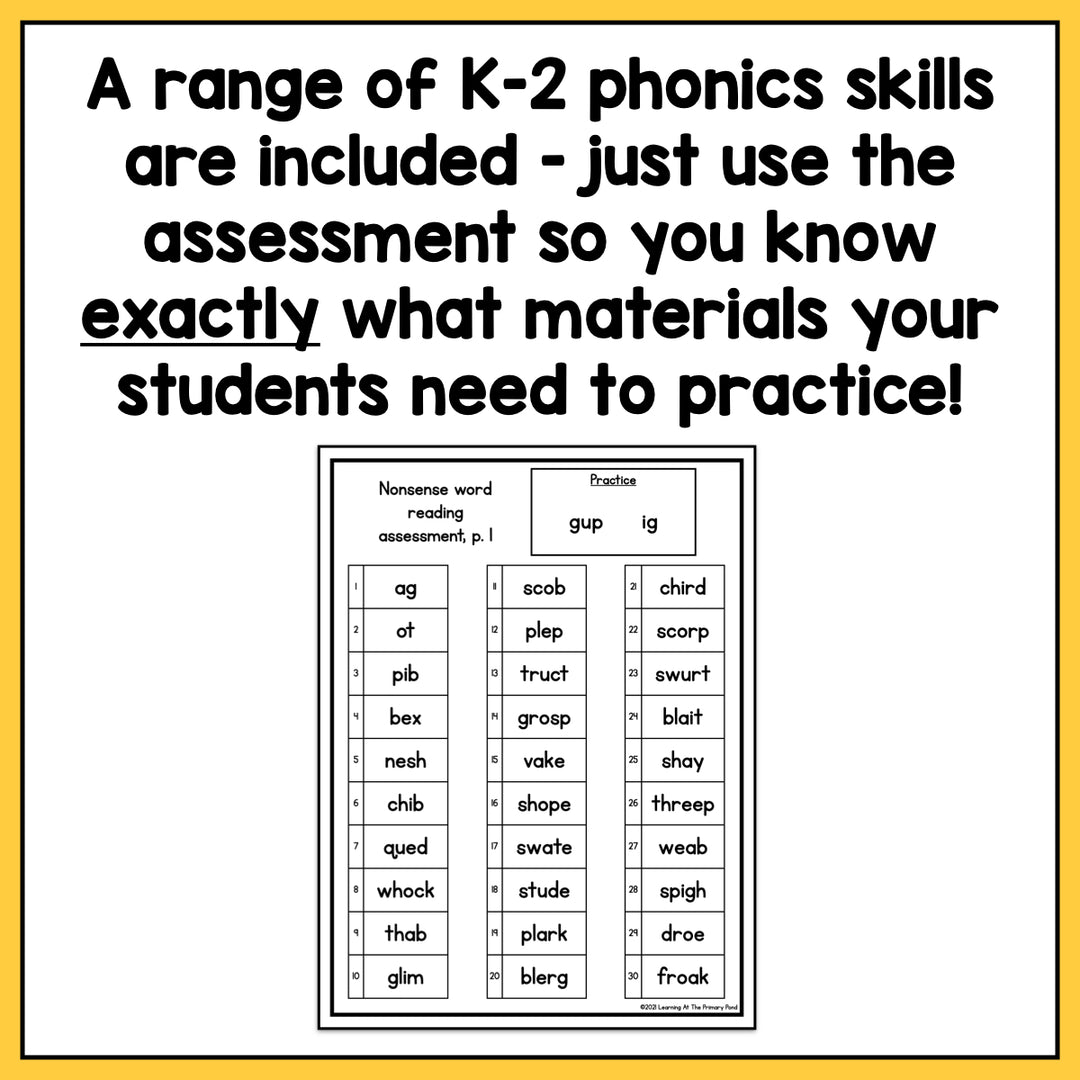Nonsense Word Games for Kindergarten, 1st, and 2nd grade | Summer Them ...