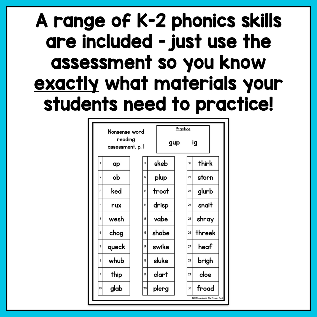Nonsense Word Games for Kindergarten, 1st, and 2nd grade {Winter Theme ...