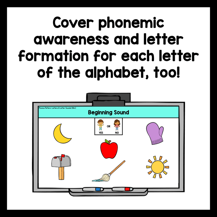 Alphabet Phonics Slides | Letter Names and Sounds | Google Slides Phon ...
