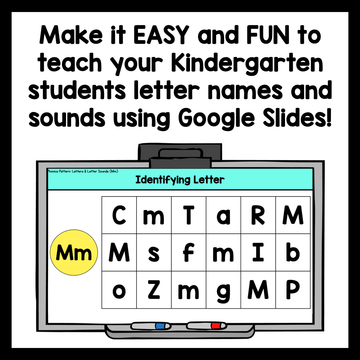Alphabet Phonics Slides | Letter Names and Sounds | Google Slides Phon ...