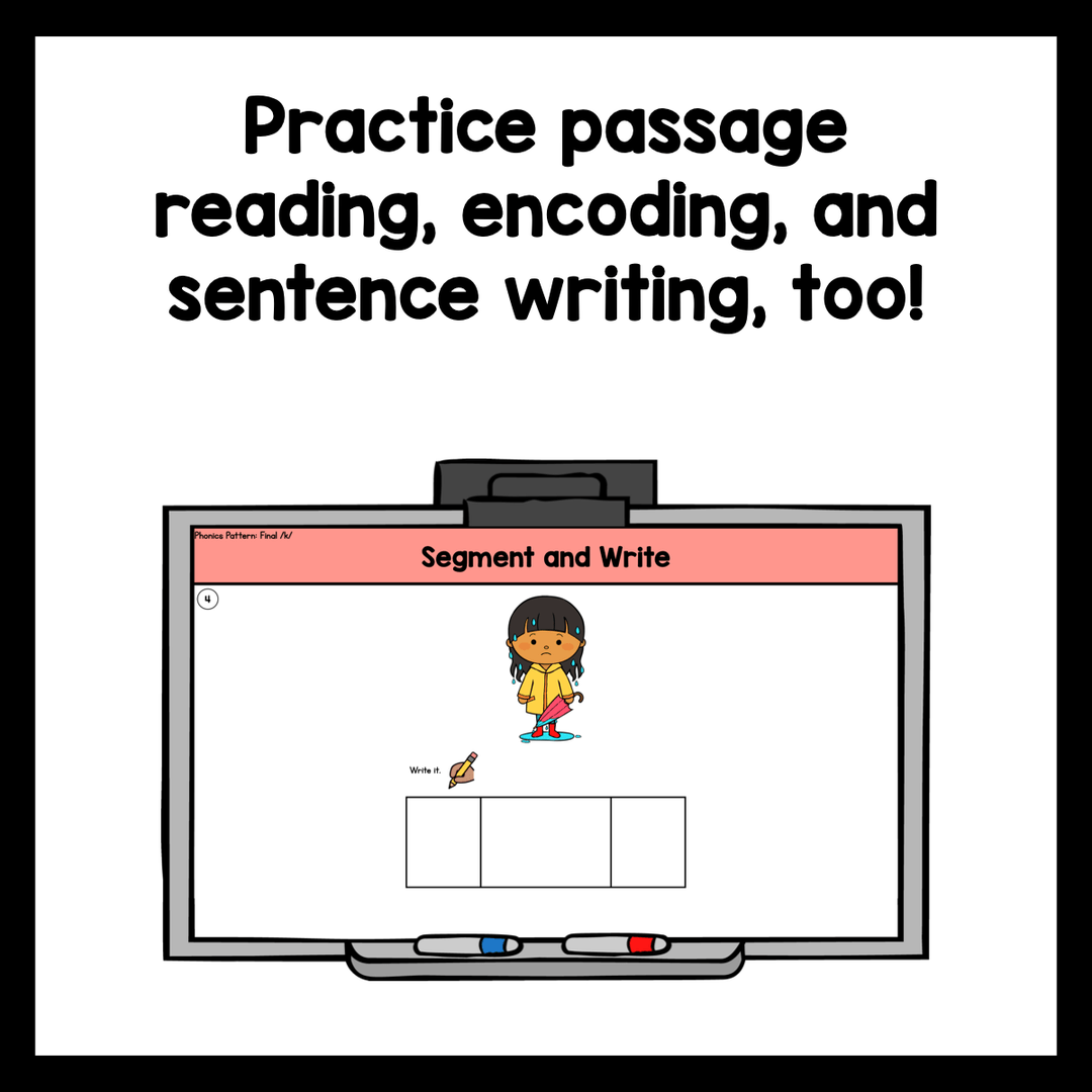 Complex Word Ending Phonics Slides | Final /K/, -TCH/-CH, -DGE/GE, Con ...