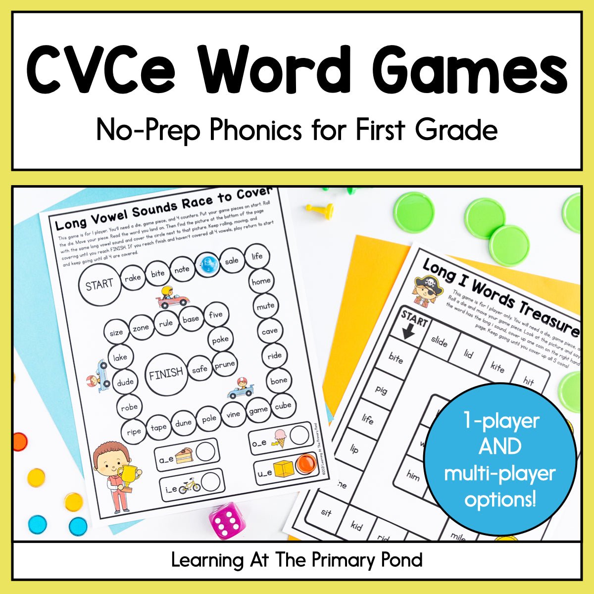 No-Prep Phonics Games Individual Packs – Learning at the Primary Pond
