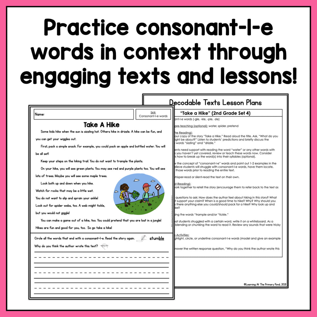 Decodable Readers | Consonant-L-E Words | Second Grade Set 4 | SOR ali ...