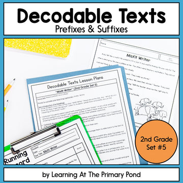 Decodable Readers | Prefixes and Suffixes | Second Grade Set 5 | SOR a ...