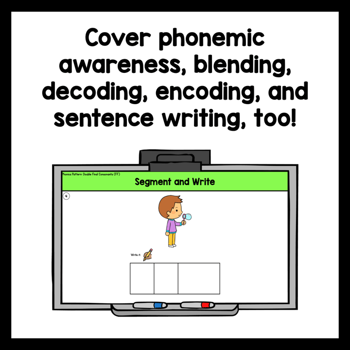 Double Final Consonants Phonics Slides | FLOSS Rule | Google Slides Ph ...