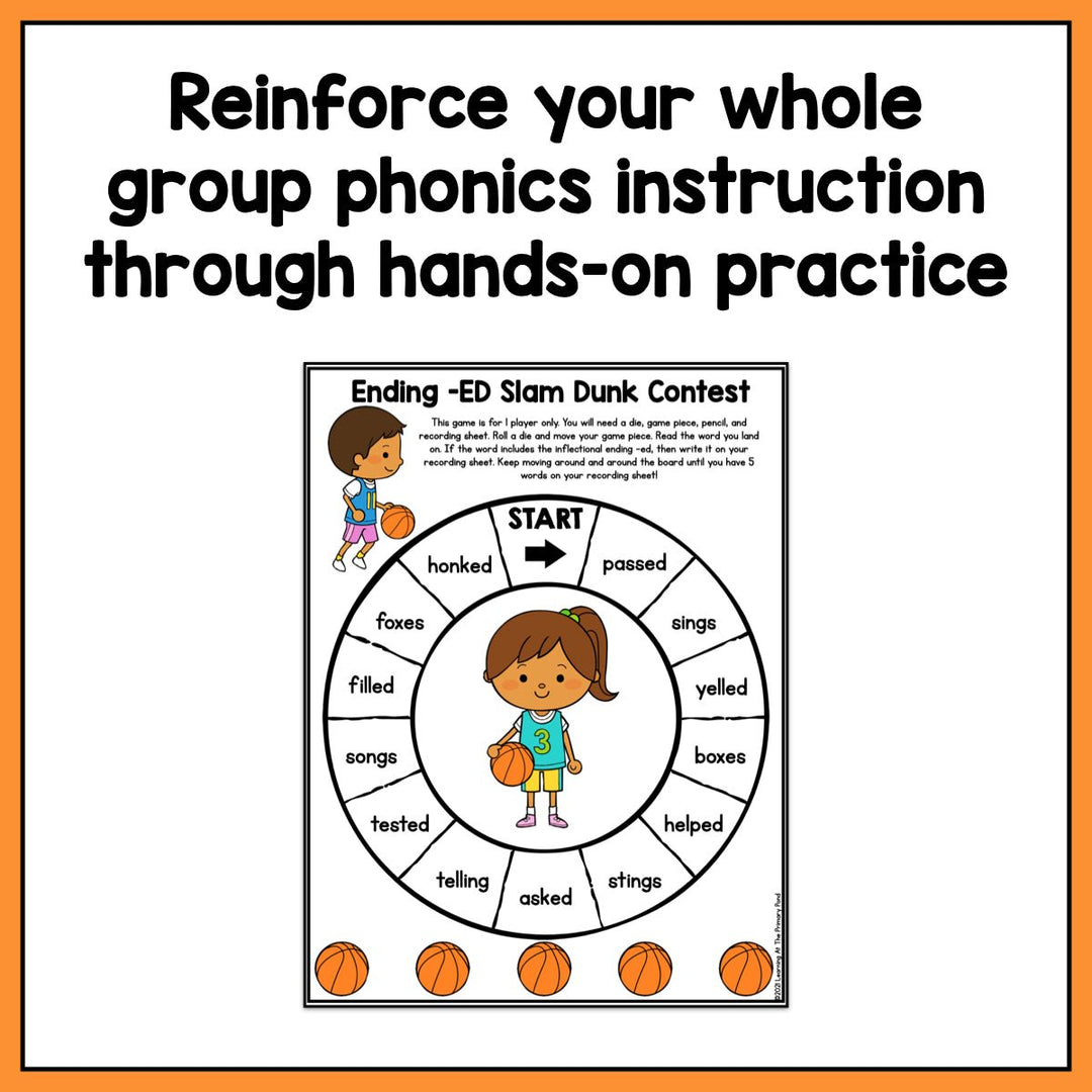 Inflectional Endings Games: Second Grade No-Prep Phonics – Learning at ...
