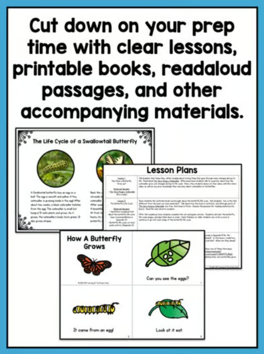 Life Cycle of a Butterfly | Science and Literacy Unit – learning-at-the ...