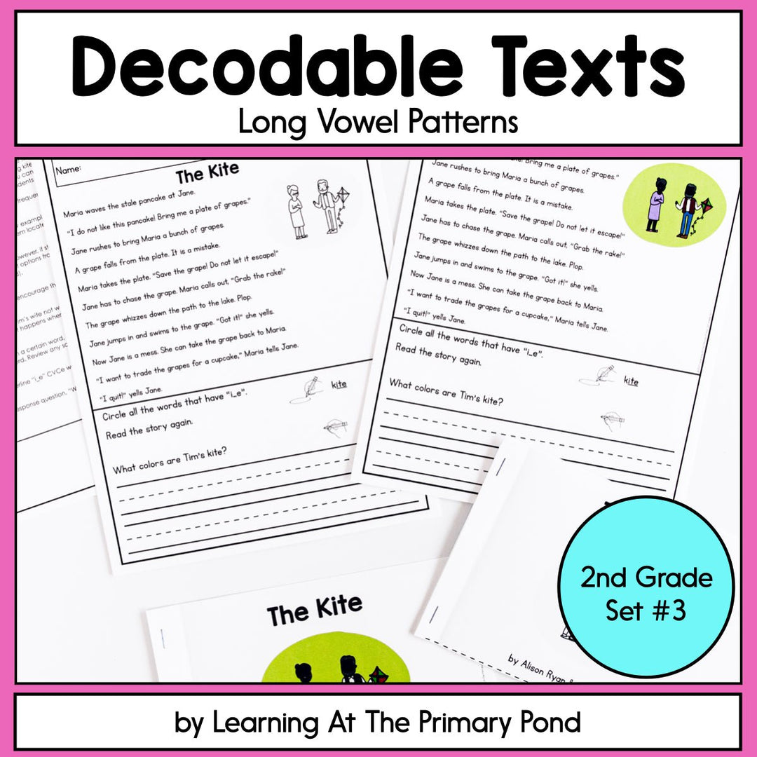 Long Vowel Decodable Passages | Silent E & Vowel Team Readers | 2nd Gr ...