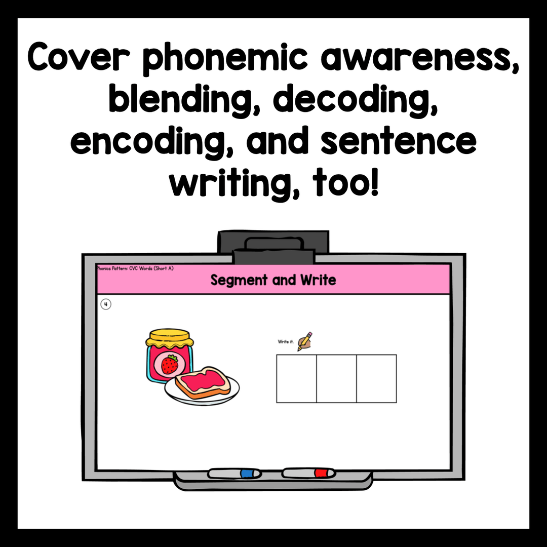 Phonics Slides Digital Resources | Google Slides for K, 1st, 2nd Phoni ...