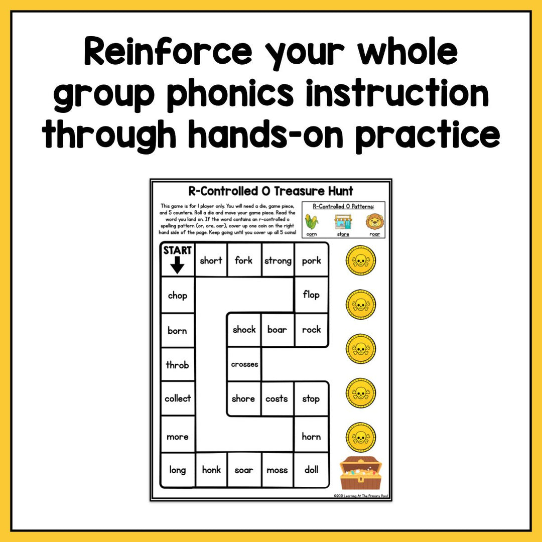 R-Controlled Vowel Games: Second Grade No-Prep Phonics – Learning at ...