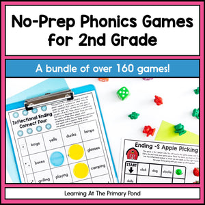 Second Grade No-Prep Phonics Games Bundle – Learning at the Primary Pond