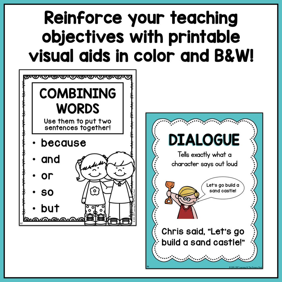 Second Grade Personal Narrative Writing Lessons {2nd Grade Writing Wor ...