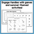 Summer Homework Pack for Rising First Graders (who have completed Kind ...