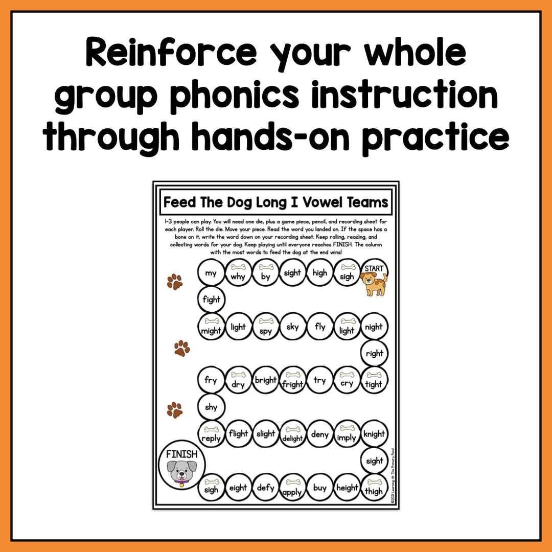 Vowel Team Games: First Grade No-Prep Phonics – Learning at the Primary ...