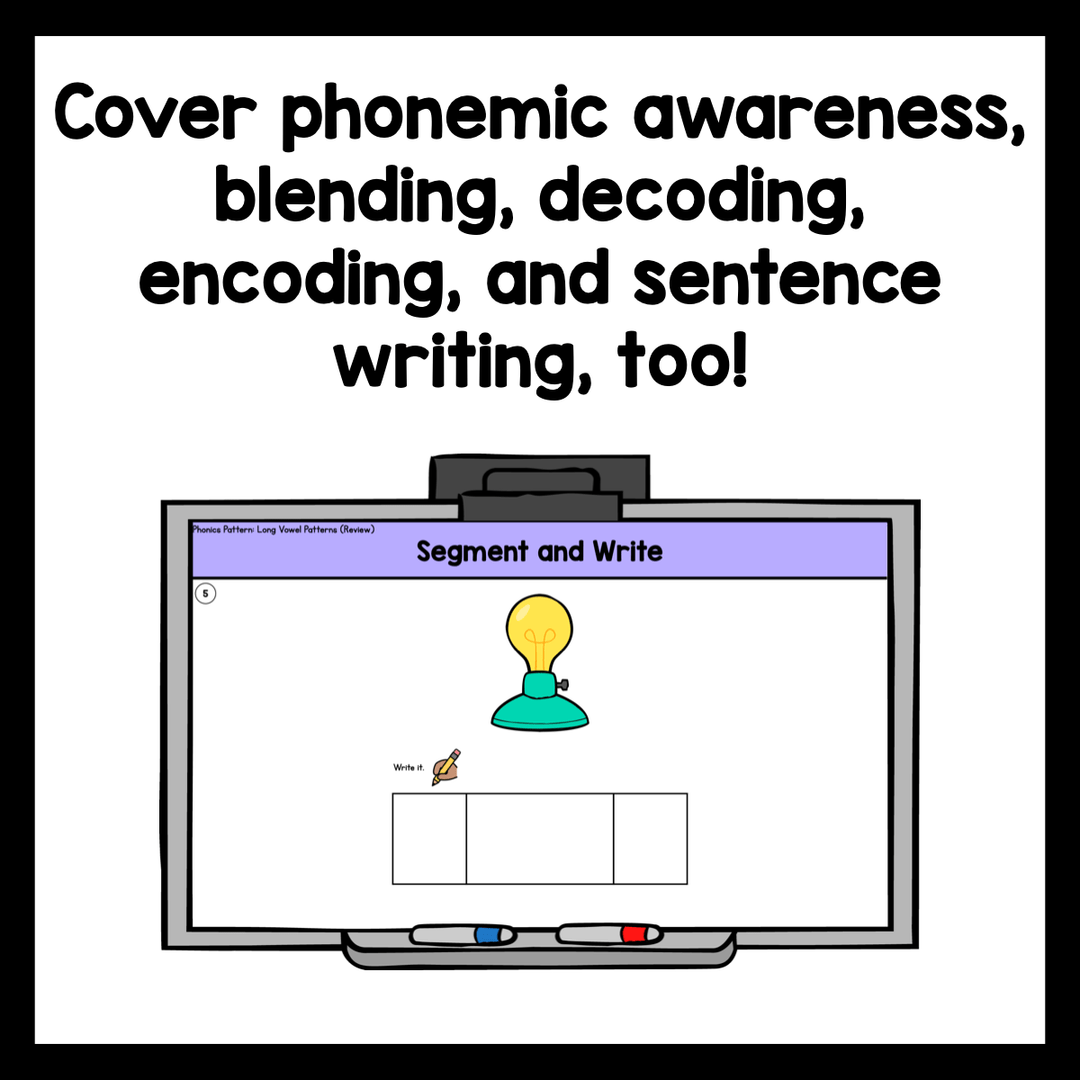 Vowel Teams Phonics Slides | Long Vowel Patterns | Google Slides Phoni ...