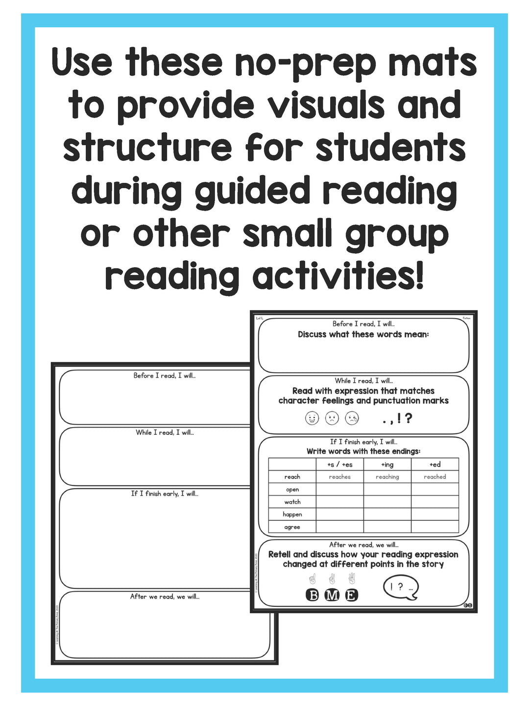 Interactive Guided Reading Mats for 1st Grade and 2nd Grade – Learning ...