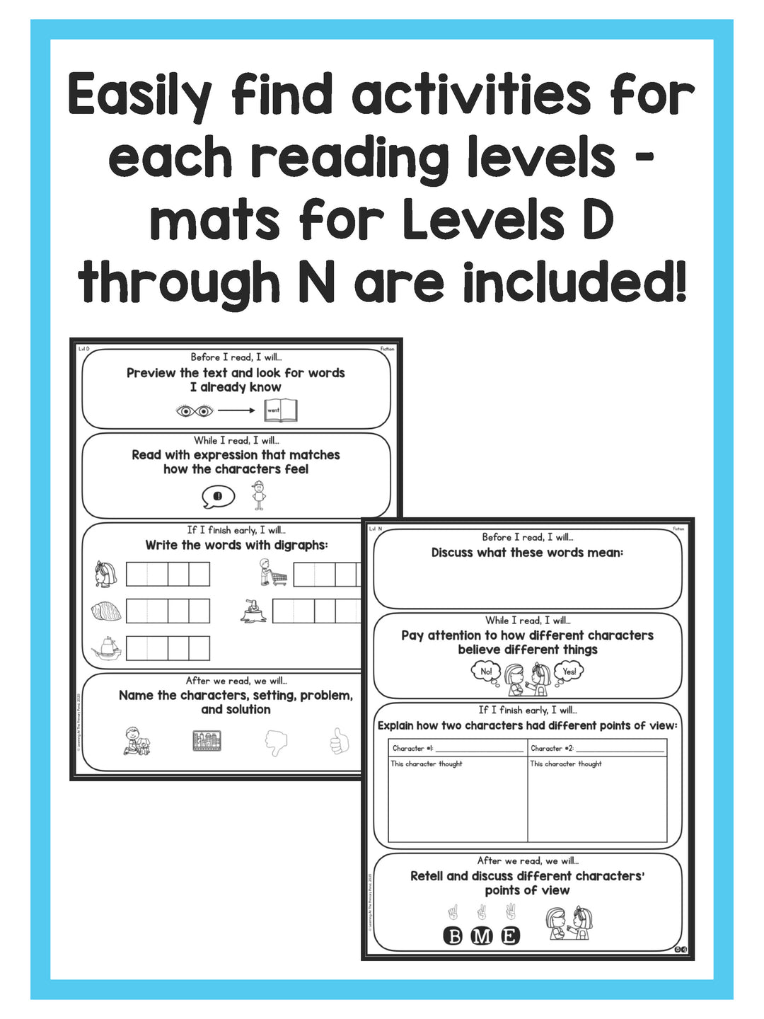 Interactive Guided Reading Mats for 1st Grade and 2nd Grade – Learning ...