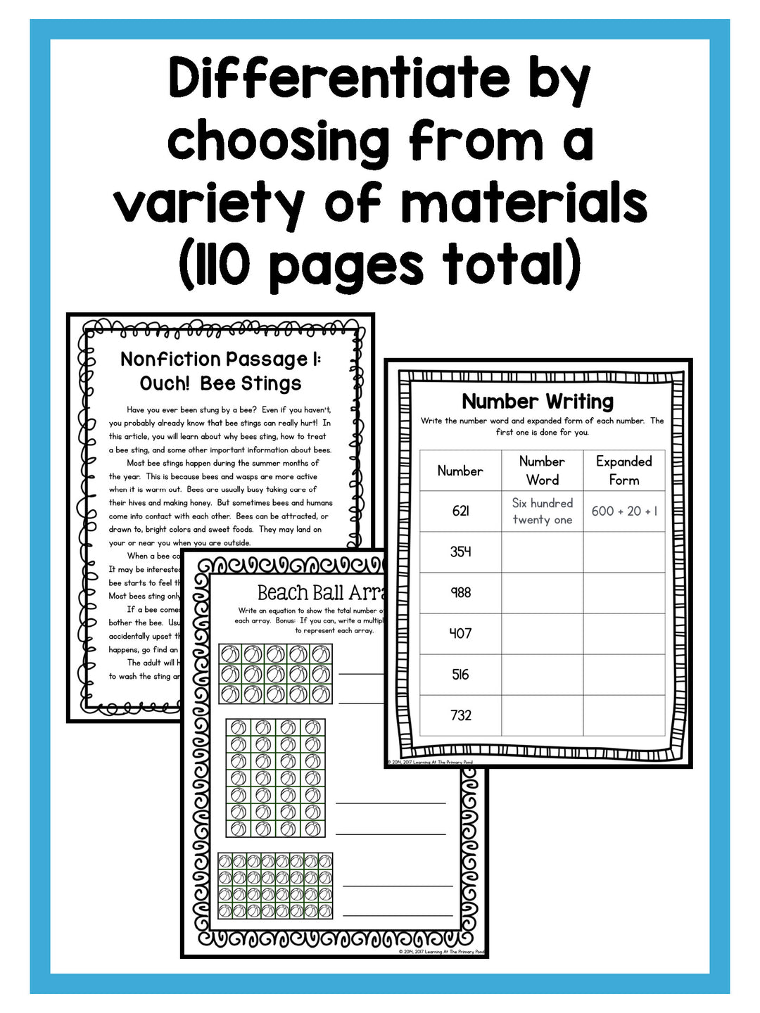 Summer Homework Packet for Rising Third Graders (who have completed se ...