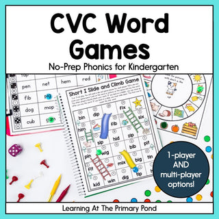 No-Prep Phonics Games Individual Packs – Learning at the Primary Pond