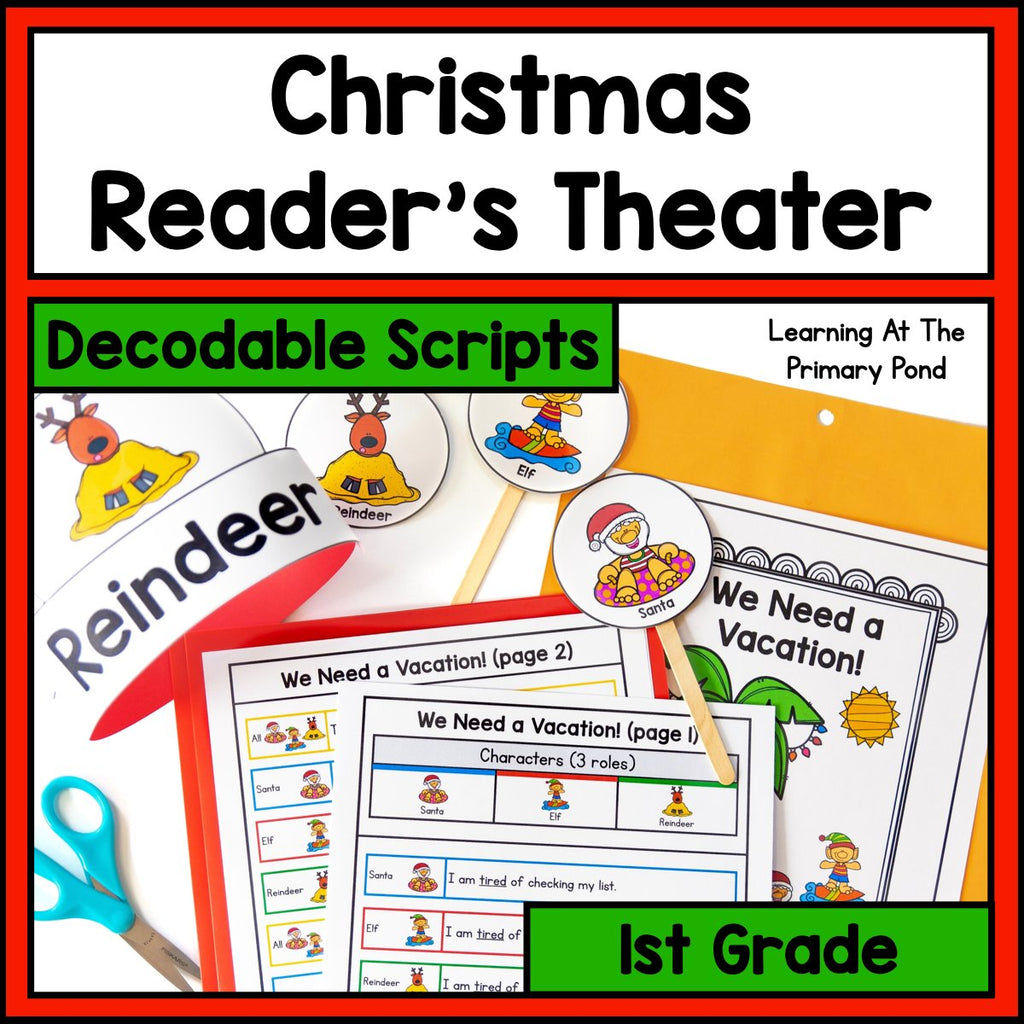 Decodable Christmas Reader's Theater Play Scripts for 1st Grade | SOR ...