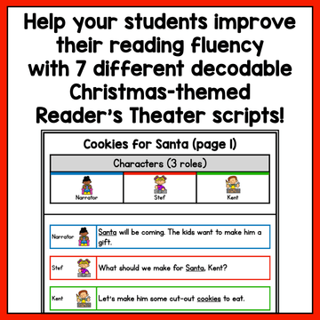 Decodable Christmas Reader's Theater Play Scripts for 1st Grade | SOR ...