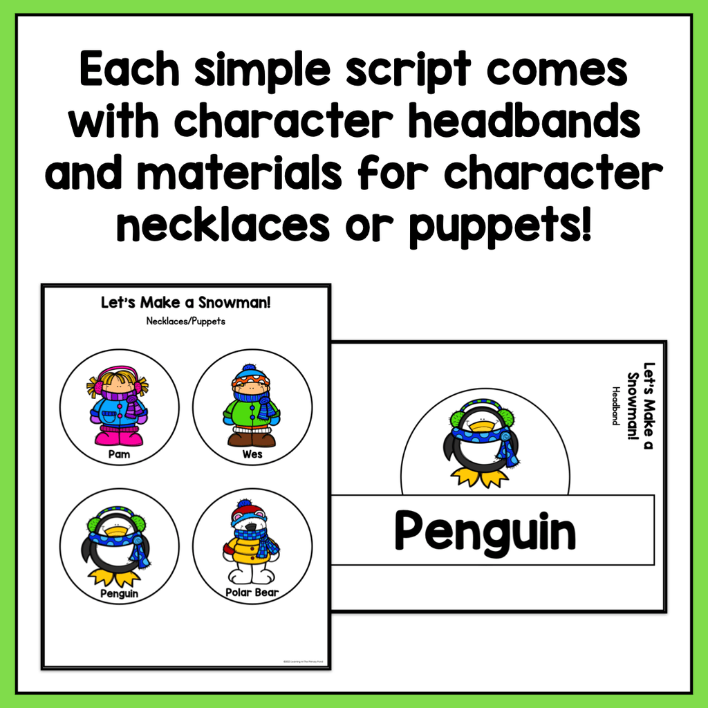 Decodable Christmas Reader's Theater Play Scripts for Kindergarten | S ...