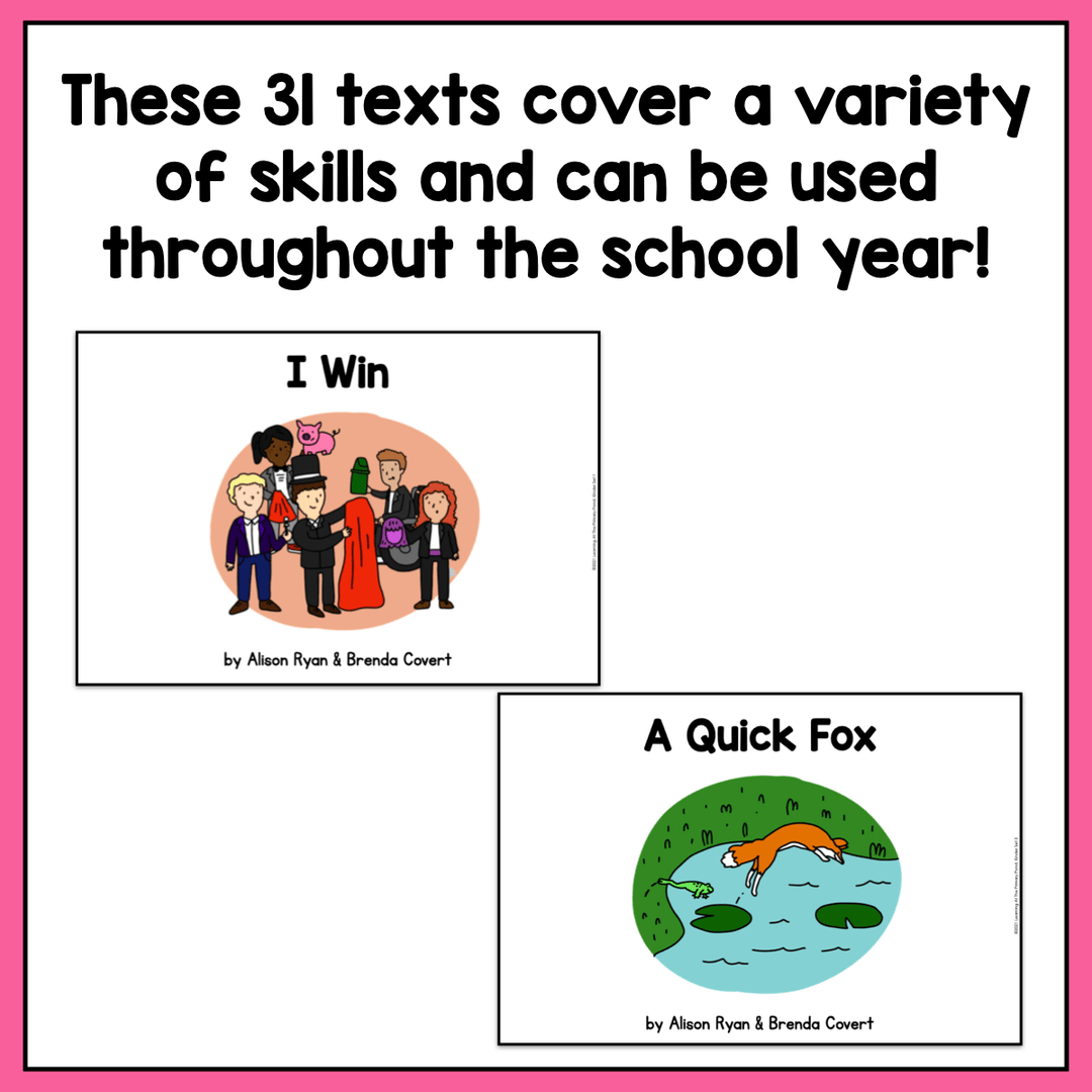 Decodable Readers / Texts: Kindergarten Bundle – Learning at the ...