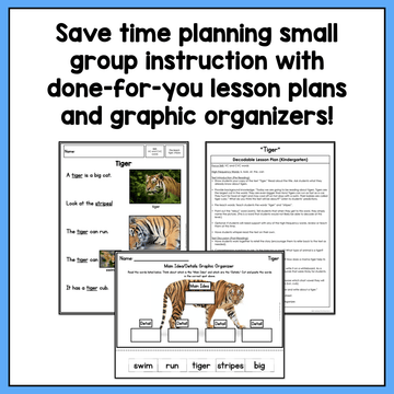 Decodable Safari Texts | Nonfiction Decodable Passages for Kindergarte ...