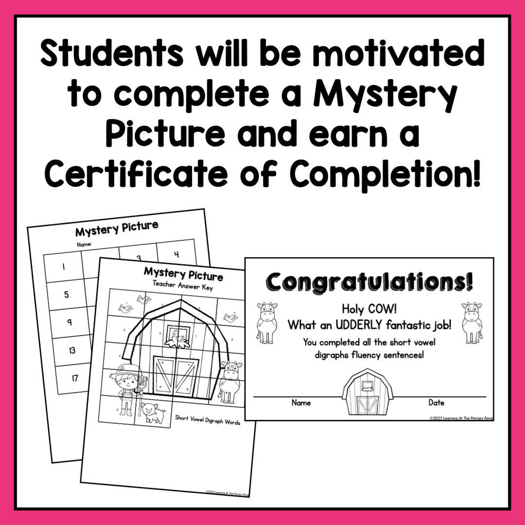 Decodable Sentence Fluency Pyramids | Digraphs Set – Learning at the ...