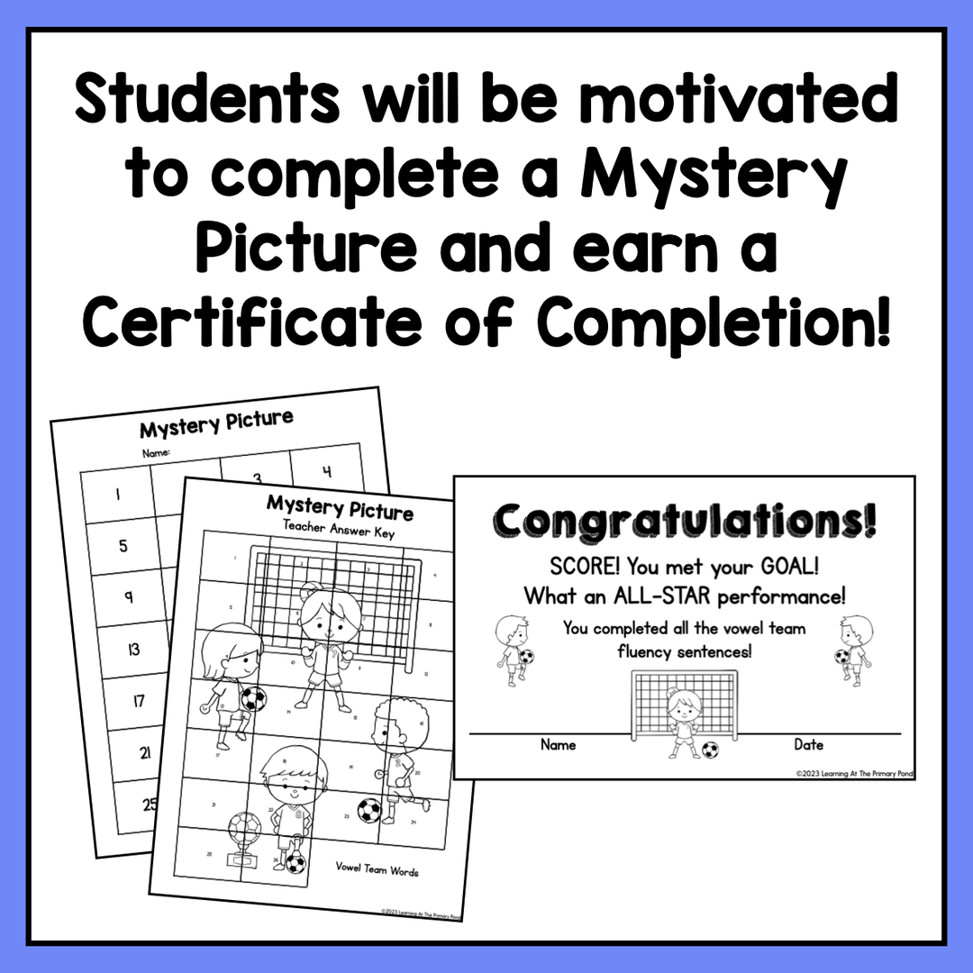 Decodable Sentence Fluency Pyramids | Vowel Teams Set – learning-at-the ...