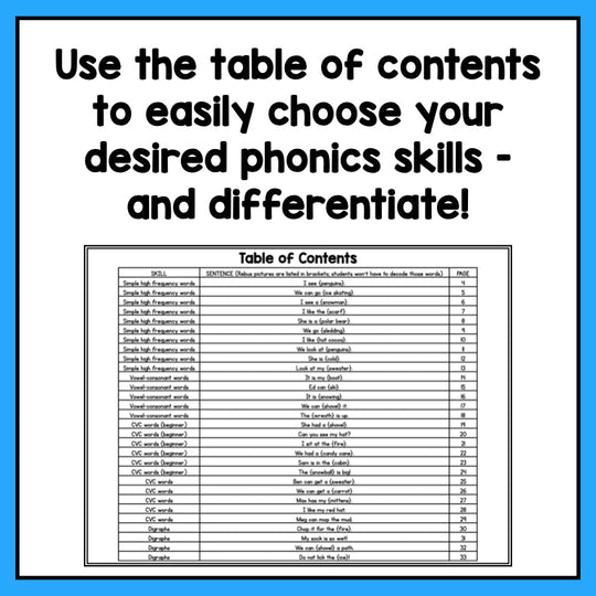 Decodable Sentence Scrambles for Kindergarten | Winter Theme – Learning ...