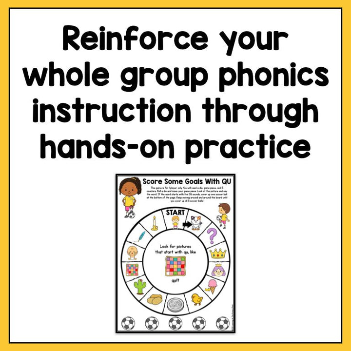 Digraphs Games: Kindergarten No-Prep Phonics – learning-at-the-primary-pond