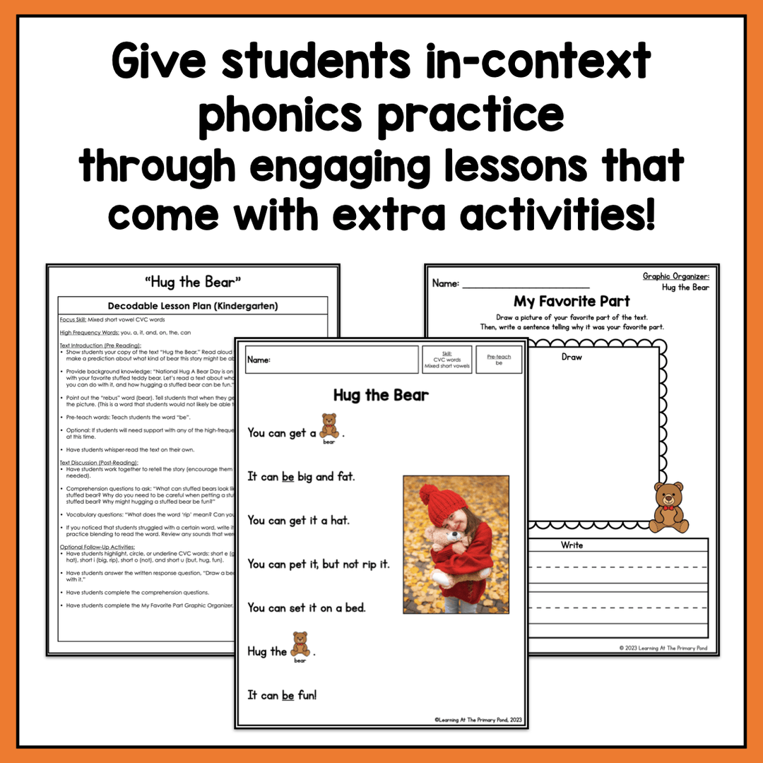 Fall Decodable Texts for Kindergarten | Passages on Fall and Fall Holi ...