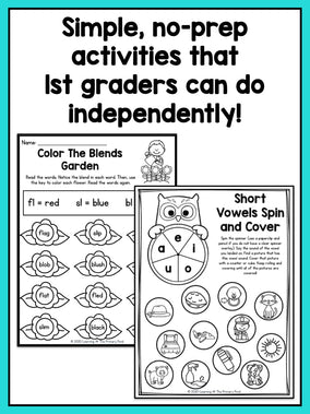 First Grade Centers – learning-at-the-primary-pond