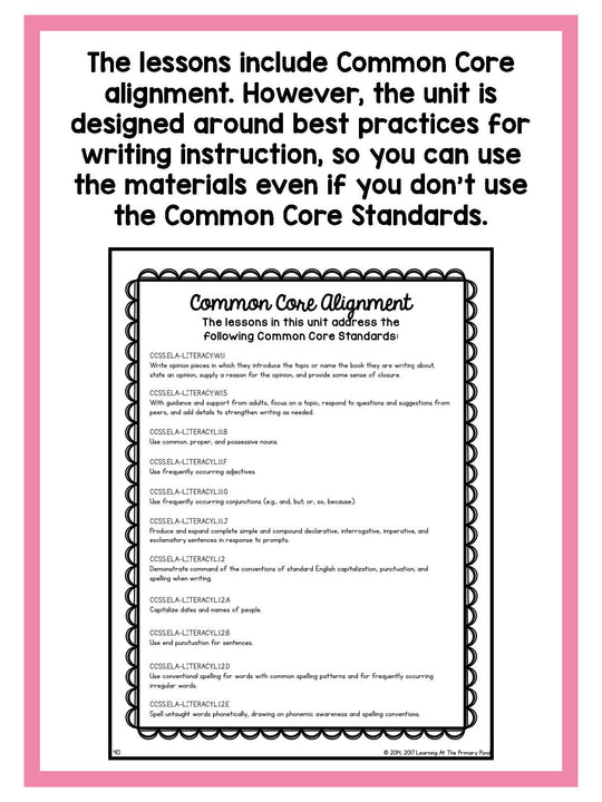 First Grade Persuasive Letter Writing Lessons {1st Grade Writing Works ...