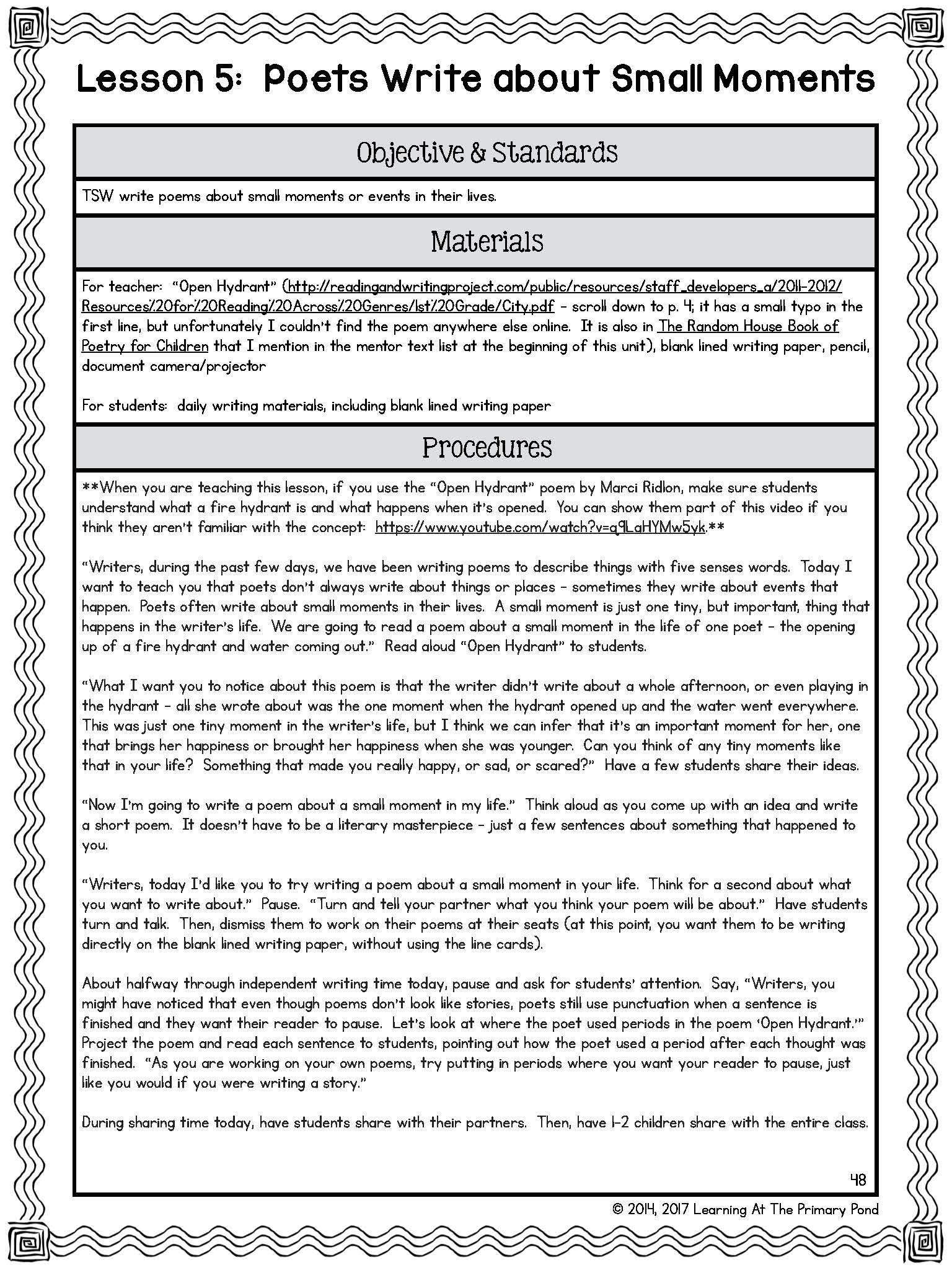 First Grade Poetry Writing Lessons {1st Grade Writing Workshop Unit 8 ...