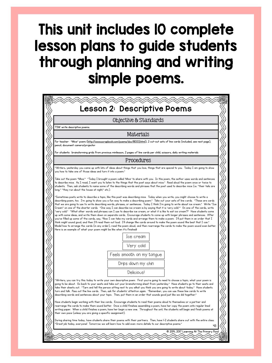 First Grade Poetry Writing Lessons {1st Grade Writing Workshop Unit 8 ...